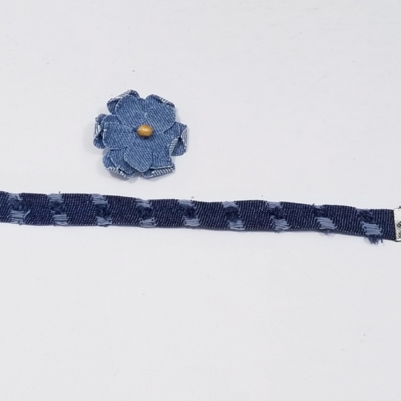 AIR Artsy Accessories | Jewelry | One Pc Denim Blue Fabric Boot Bling ...